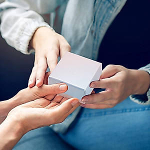 NBEADS 24 Pcs 5x5x3cm Cardboard JewelryBox, Kraft Paper Boxes Samll Box Square Colorful Ring Box Wedding Supplies Creative Candy Box Party Festivals Wedding Occasions