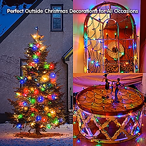 Led Christmas Net Lights Outdoor Christmas Decorations Lights 160LED 4ftx7ft, Connectable Outdoor Indoor Fairy Mesh Net Lights for Christmas Party, Yard, Patio, Tree, Bushes Decorations (Multicolor)