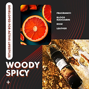 AQUA BLANCE Deodorizing Body Spray for Men, Mens Body Refreshing Spray, Fragrance Mist, Pack of 3, Each 3.4 Fl Oz, Total 10.2 Fl Oz