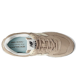 New Balance Unisex 574 V2 Lace-Up Sneaker, Beige/Off White, 7.5 US Men