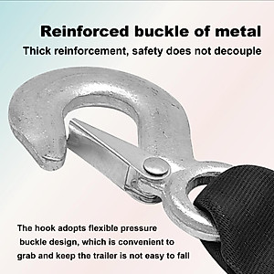 Boat Trailer Winch Strap with Safety Snap Hook, 2" x 20ft 10000 lbs Heavy Duty Boat Winch Strap for Towing Vehicles, Boats and Jet Ski, Polyester