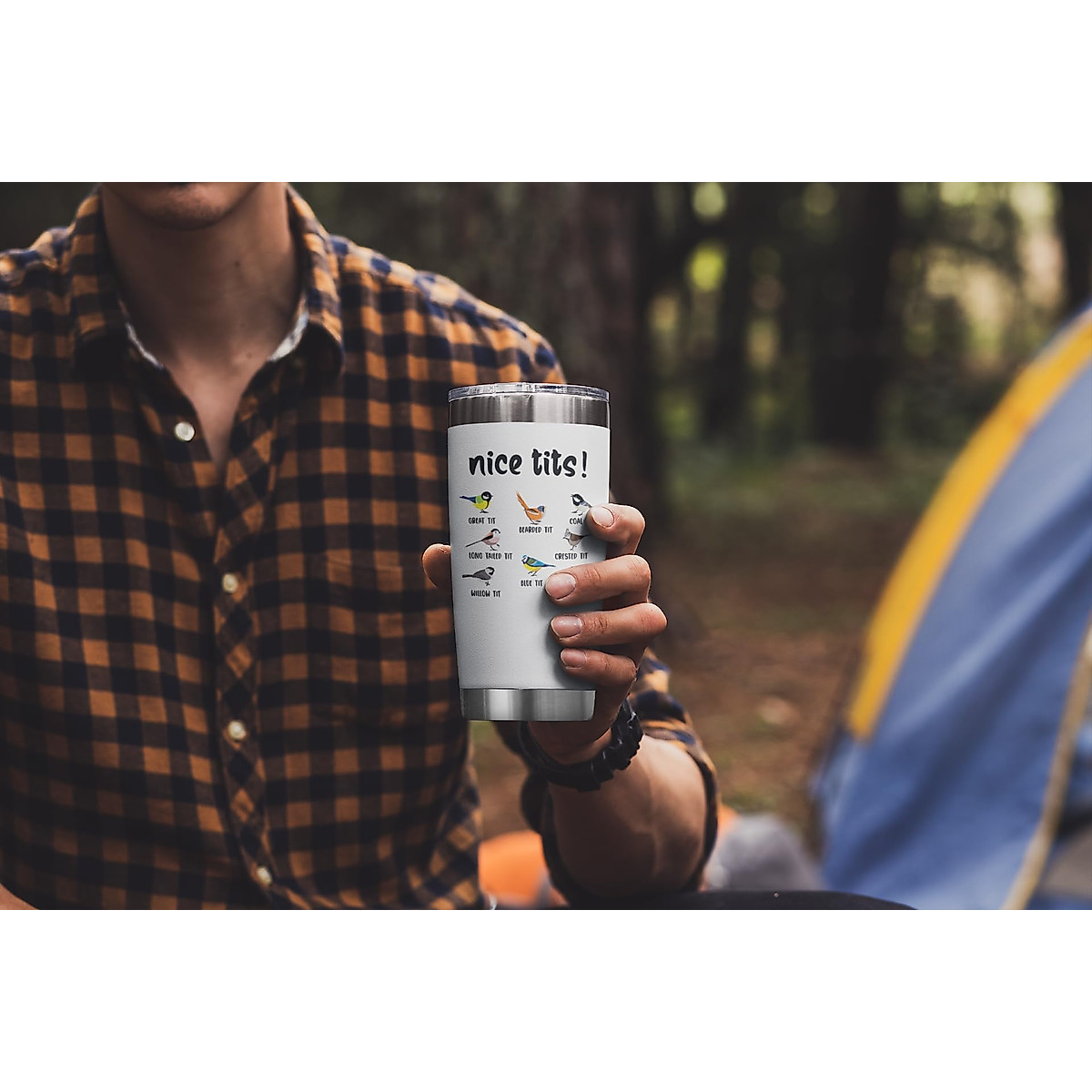 NewEleven Bird Watching Gifts, Gifts For Bird Lovers - Gift For Men Women - Funny Birding Gift For Birders, Birds Watchers, Birb Lovers, Men, Women, Friends - 20 Oz Tumbler