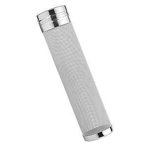 Cyrank Beer Brewing Mesh Filter, Beer Dry Hopper Filter Stainless Steel Hop Strainer Cartridge Hop Strainer 300 Micron Filter Stainless Steel Hop Strainer Brewing Hopper Basket