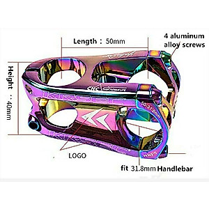 U/A 31.8 50mm MTB Mountain Road BMX XC Bike Handlebar Stems Bicycle bar Stem