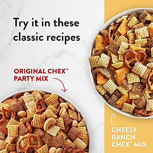 Chex Wheat Breakfast Cereal, Made with Whole Grain, Homemade Chex Mix Ingredient, 14 OZ