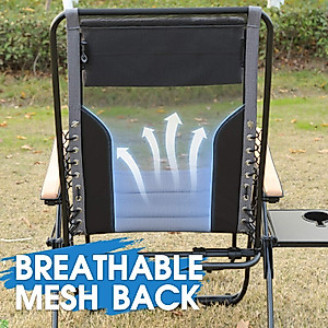 PORTAL Zero Gravity Chair, Oversized, Grey-1 Pack