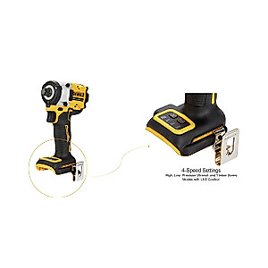 DEWALT ATOMIC 20V MAX* 1/4 in. Brushless Cordless 3-Speed Impact Driver one-pack Bare Tool (4Speed 3200IPM 1800IN*LB Brushless kit)