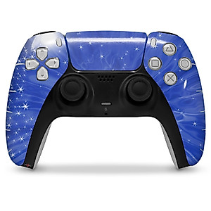 WraptorSkinz Skin Wrap compatible with Sony PS5 DualSense Controller Stardust Blue (CONTROLLER NOT INCLUDED)