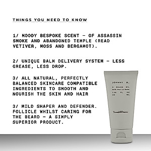 TRIUMPH & DISASTER | Johnny B Beard Oil | Nourish Men’s Skin & Beard - Soothes the Skin & Promotes Beard Growth, 1.35 fl oz