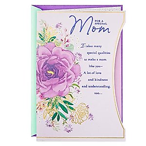 Hallmark Birthday Greeting Card for Mom (Purple Flower)