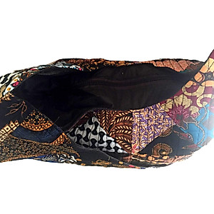 OMA® Multi Color Boho Bohemian Hippy Shoulder Sling Purse Hand Bag With Brocade FEDERAL (TM) BRAND