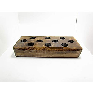Bowl banger stand holder organization, 10mm 14mm 18mm bubble cap tray, pipe slide storage, wood display, Banger Bud