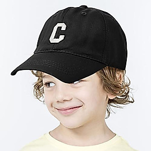 Fashion Baby Baseball Cap Children's Cap Spring and Autumn Boy's Cap Girl's Visor Sunscreen Baby Hat (Black, One Size)