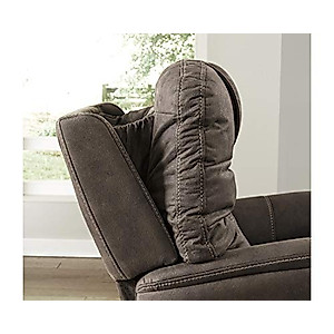 Signature Design by Ashley Ballister Contemporary Power Lift Recliner, Brown