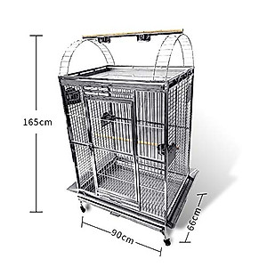 BMWPET SUS201 Stainless Steel PLAYTOP Style Bird CAGE Parrot CAGE 36"X26"X65"