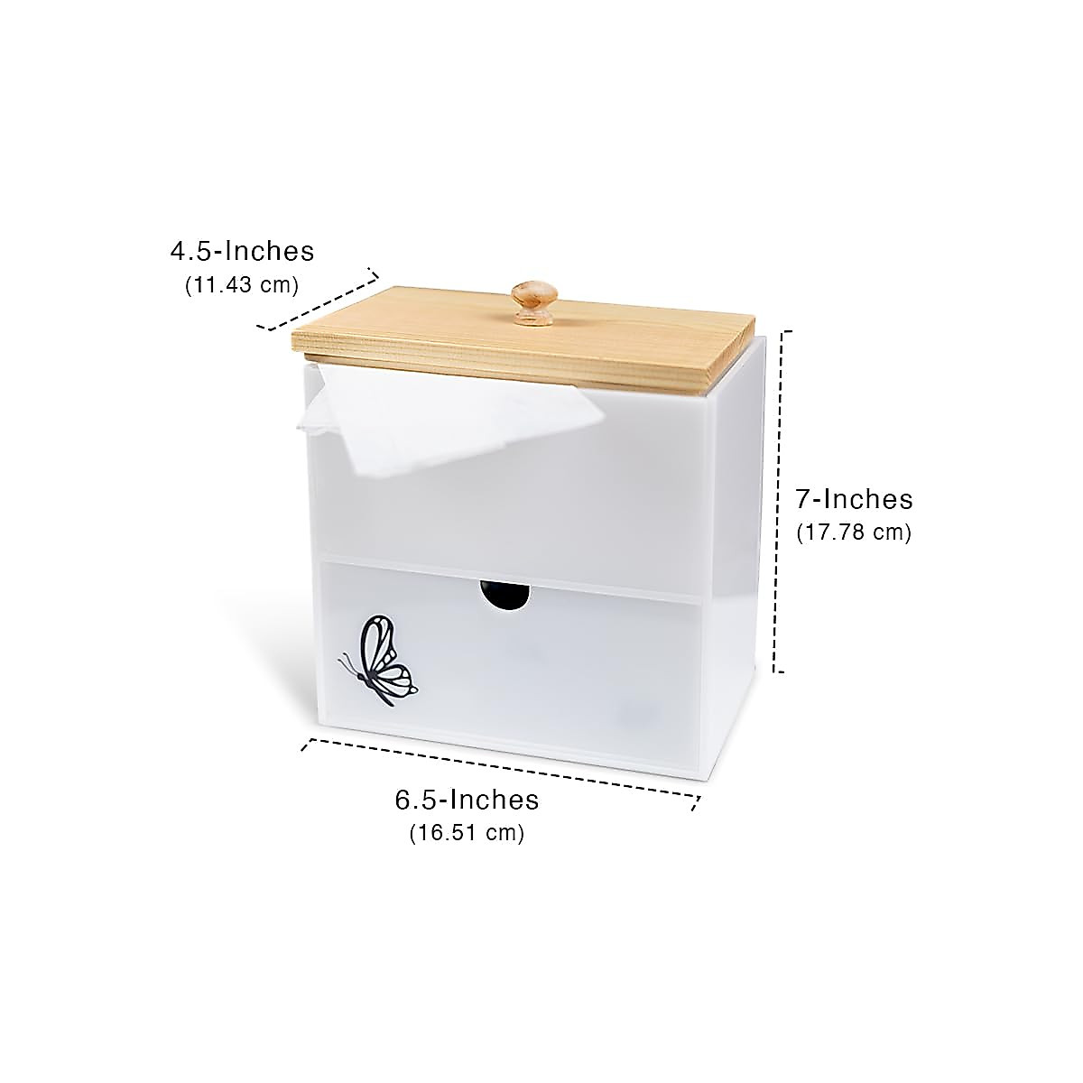 Dryer Sheet Dispenser package with Laundry Bag , Dryer Sheet Container with Basket for Dirty Clothes for Laundry Organization , white Acrylic Dryer Sheet Dispenser Box , Dryer Sheet Holder, DSD001