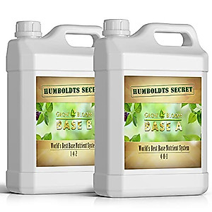 Humboldts Secret Base A & B Bundle – World's Best Base Nutrient System – Liquid Nutrient/Fertilizer for Outdoor & Indoor Plants – Supports Vegetative and Flowering Stages of Plants – Set of Quarts