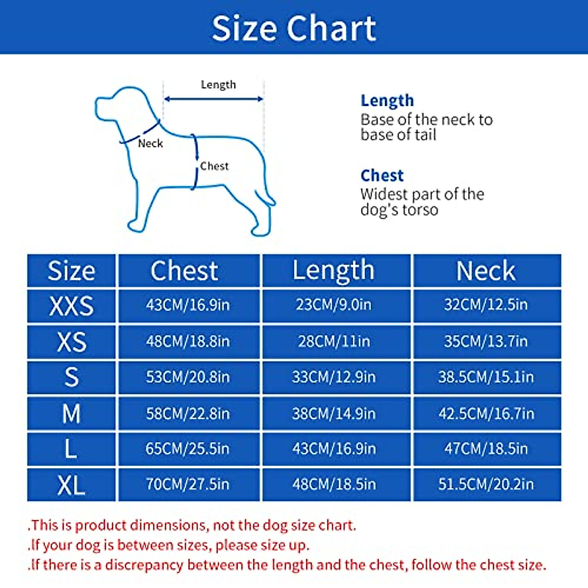 Kigai Red Anchor Dog Coat Fleece Warm Windproof Pet Clothes for Snow Cold Weather, Soft Cozy Breathable Dog Winter Jacket for Small Medium Large Dogs with Leash Hole Pet Coat(XXS - XL)