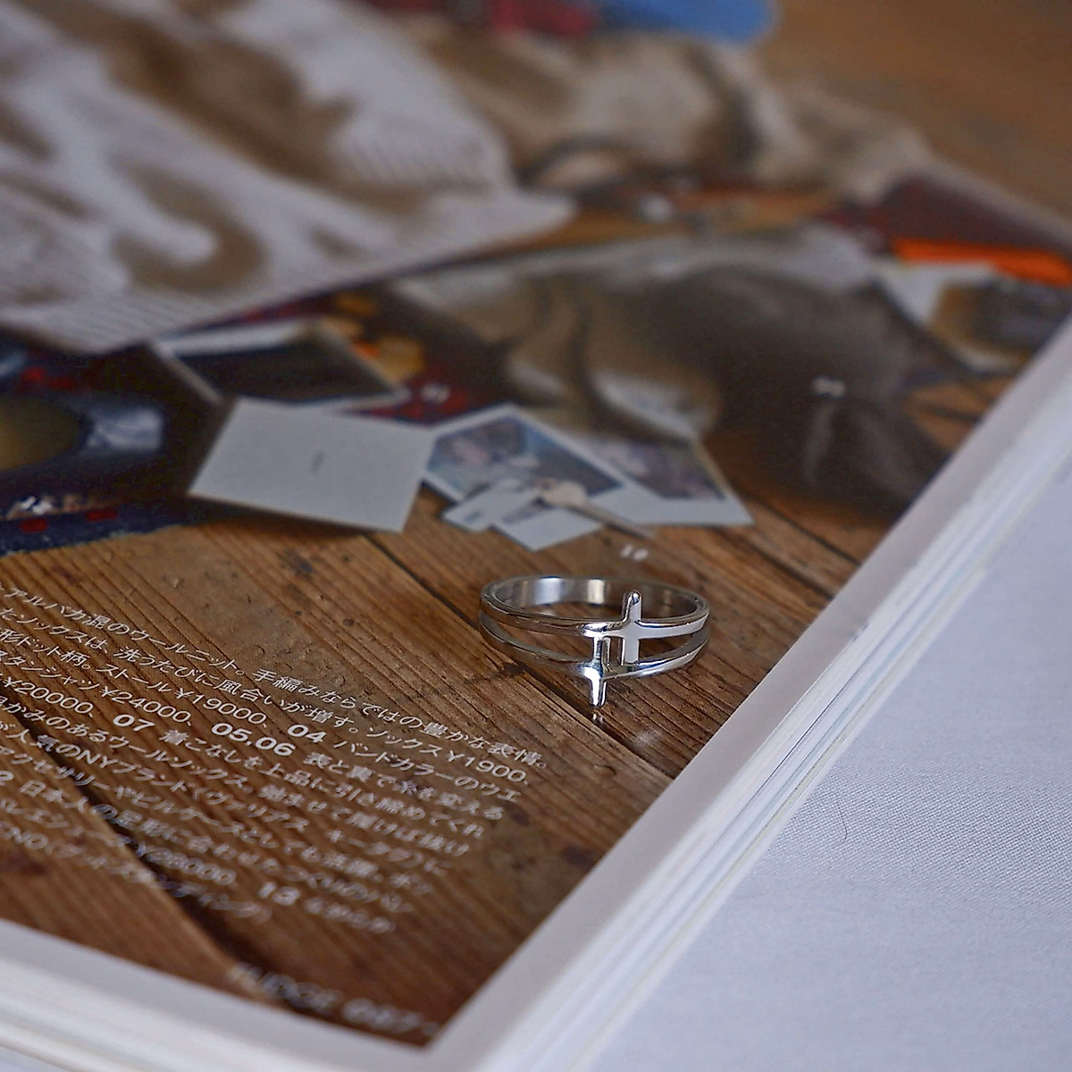 Cross Ring Dainty Rings for Women Purity Thumb Sterling Silver Mothers Mother Daughter Day Christian Jewelry Personalized Engraved Custom Name