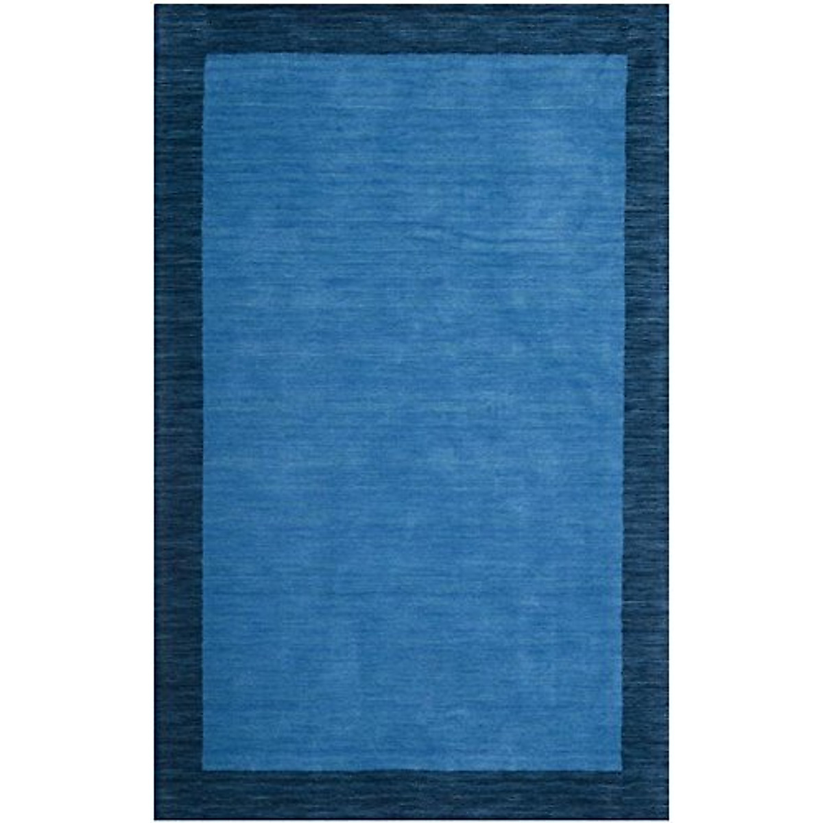 SAFAVIEH Himalaya Collection Area Rug - 8' x 10', Light Blue & Dark Blue, Handmade Wool, Ideal for High Traffic Areas in Living Room, Bedroom (HIM580A)