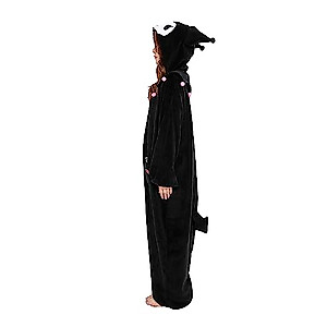 SAZAC Kuromi Kigurumi - Onesie Jumpsuit Halloween Costume (One Size)