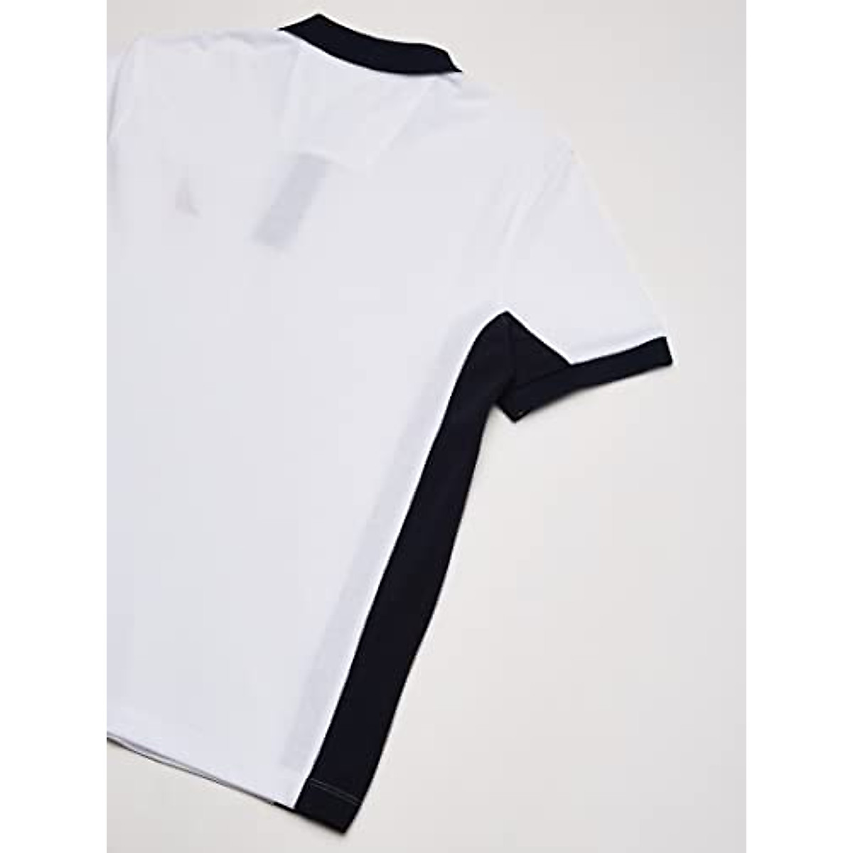 Nautica Men's Short Sleeve Color Block Performance Pique Polo Shirt, Bright White, Medium