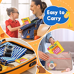 Flashcards Learning Toys for Toddlers 1-6 Years, Educational Toys for Preschool Learning Colors Shapes Numbers Animals Alphabet Flashcards for Kids Christmas Stocking Stuffers Gifts