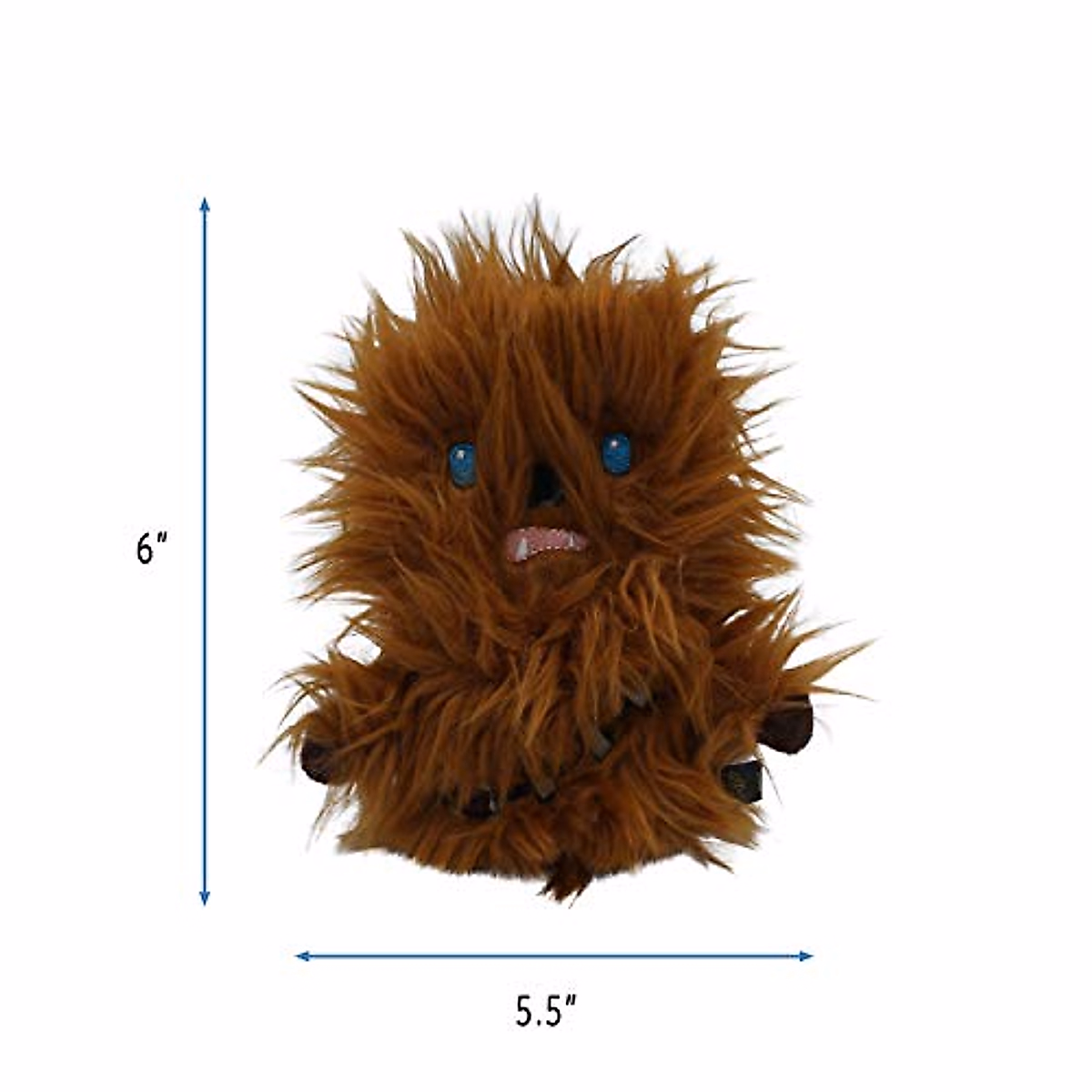 Star Wars for Pets Plush Chewbacca Flattie Dog Toy | Soft Star Wars Squeaky Dog Toy | Adorable Toys for All Dogs, Official Dog Toy Product of Star Wars for Pets