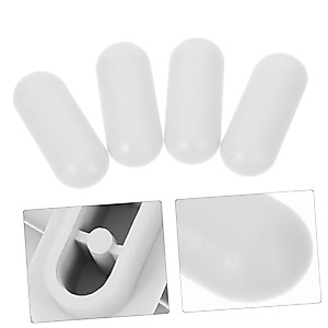 Homoyoyo 4pcs Toilet Seat Gasket Bidet Bumpers Non-skid Toilet Gaskets Toilet Lid Bumper Toilet Stopper Replacement Kit Toilet Buffer Pads Toilet Seat Silicone Buffers Light Grey Plastic