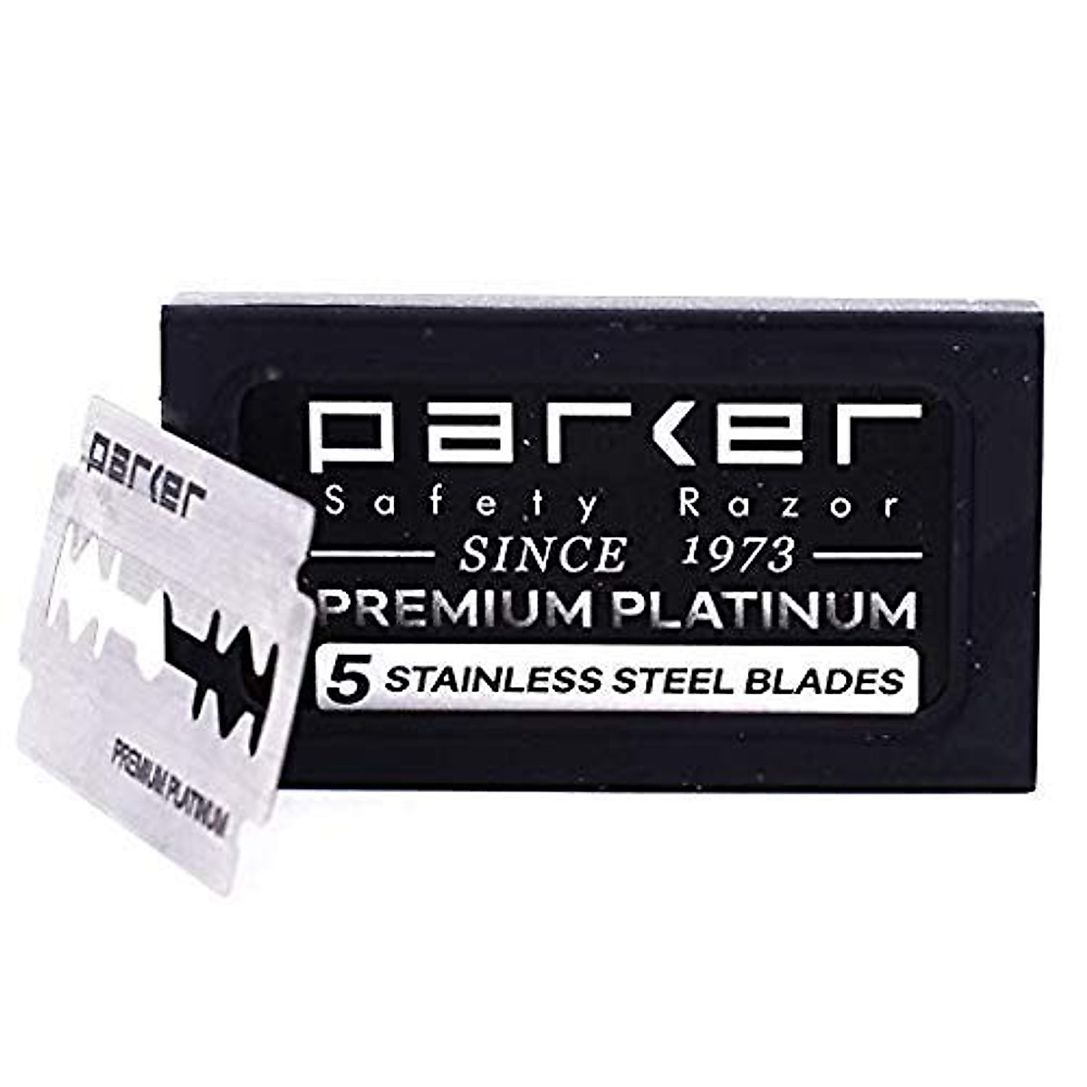 Parker Model 60R Safety Razor and 5 Parker Platinum Razor Blades