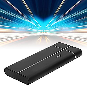 JINDI Solid State Disk, Zinc Alloy Stable Transmission High Speed Good Heat Dissipation Mobile SSD with Data Cable for Digital Equipments(#1)