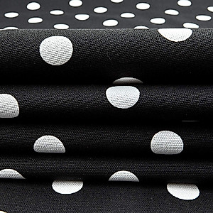 Premier Prints Polka Dot Black/White, Fabric by the Yard