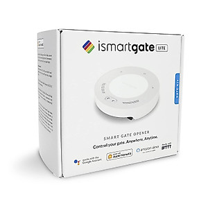 ismartgate LITE Smart Gate Opener Remote, APP Control, Compatible with Apple Homekit, Amazon Alexa, Google Assistant and IFTTT. Compatible with All Gates. Wireless sensor included.