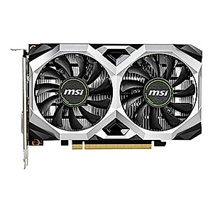 MSI Gaming GeForce GTX 1650 128-Bit HDMI/DP/DVI 4GB GDRR6 HDCP Support DirectX 12 VR Ready OC Graphics Card (GTX 1650 D6 Ventus XS OC)