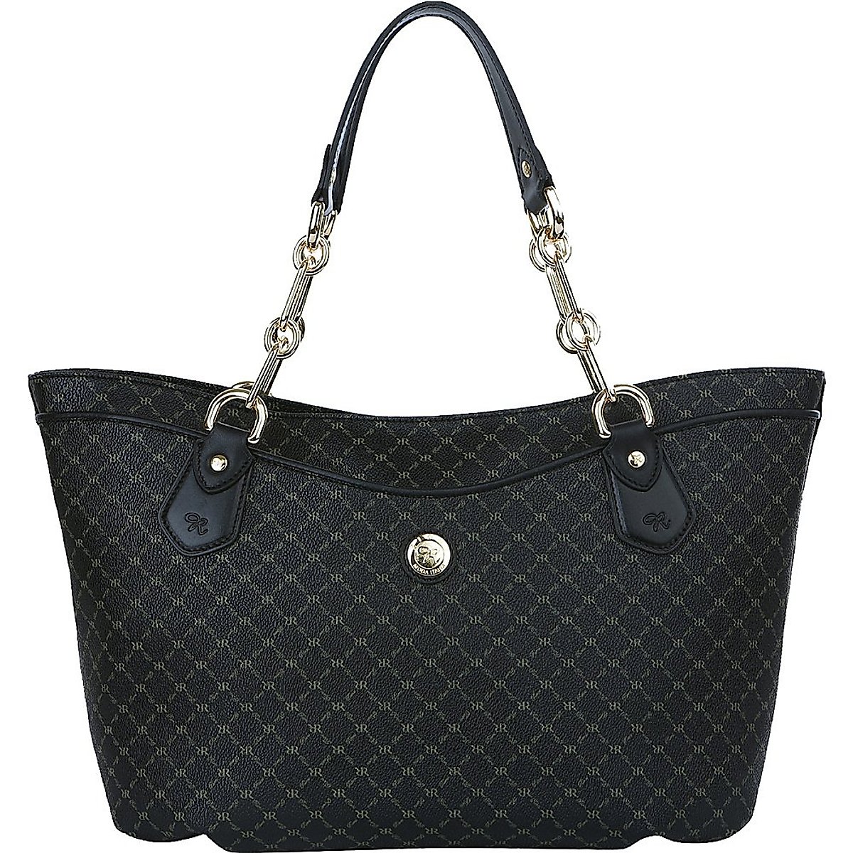 Rioni Signature Print Chain-Handled Canvas Tote