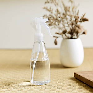 Suwimut 9 Pieces Plastic Spray Bottle, Empty Small 7oz/200ml Clear Spray Bottles, Fine Mist Plastic Refillable Trigger Sprayer for Cleaning Solutions, Hair Care, Essential Oils, Watering Plants