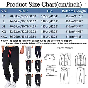 Men's Fleece Lined Cargo Sweatpants Open Bottom Straight Leg Casual Loose Fit Baggy Athletic Jogger Pants with Pockets(Navy#04,XL)