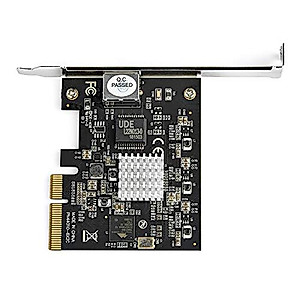 StarTech.com 5G PCIe Network Adapter Card - NBASE-T & 5GBASE-T 2.5BASE-T PCI Express Network Interface Adapter - 5GbE/2.5GbE/1GbE Multi Gigabit Ethernet Workstation NIC - 4 Speed LAN Card (ST5GPEXNB)