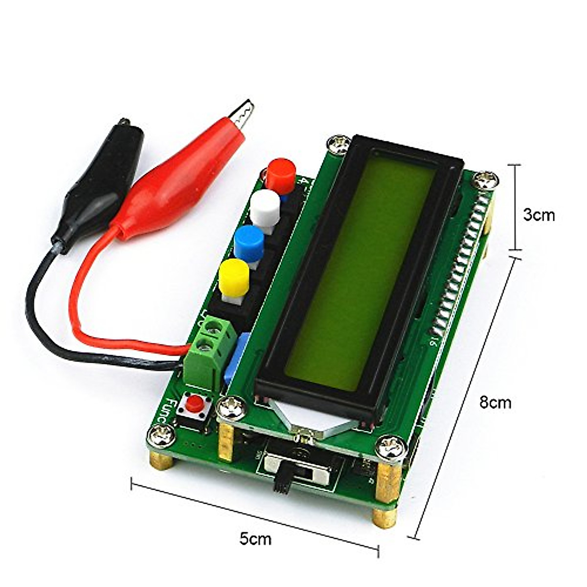 High Precision Inductance Meter Inductance Capacitance L/C Meter Digital Capacitor Meter LCD Capacitance Meter Tester Mini USB Interface with USB Data Cable