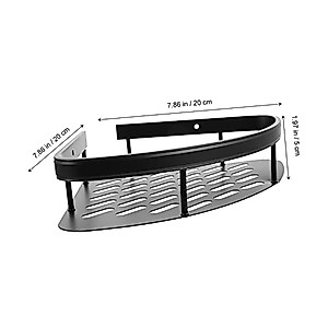 Holibanna Triangle Shelf Wall Mounted Shelves for Storage Corner Wall Shelves Bathroom Corner Storage Wall Floating Shelf Wall Mounted Bathroom Shelf Shower Towel Shelf Corner Shelf Tray