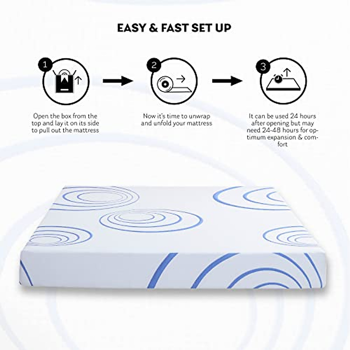 TMEOSK Full Size 8 Inch Mattress Gel Memory Foam Mattress with Bamboo Charcoal Infused, Cooling Sleeper, Balance Support for Bedroom Pressure Relief - Medium Comfortable (Full)