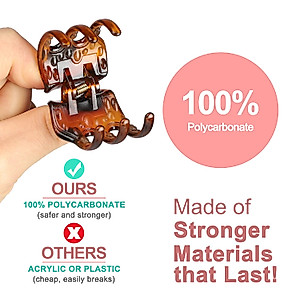 6 Pieces Hair Claw Clips, Morhom 1.3 Inch Jaw Clips for Thick or Medium Hair