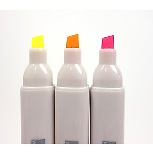KOKUYO Will Stationery Actic Highlighter Twin Pen, 3-Pack (F-WPM104SET)