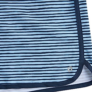 Hang Ten Womens Lightweight Hybrid Short (Large, Navy Stripe)