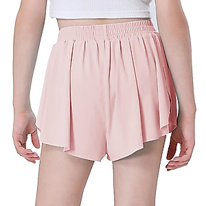 Flowy Shorts Girls Kids Butterfly Shorts Skirt Shorts for Girls Cheer Practice Wear