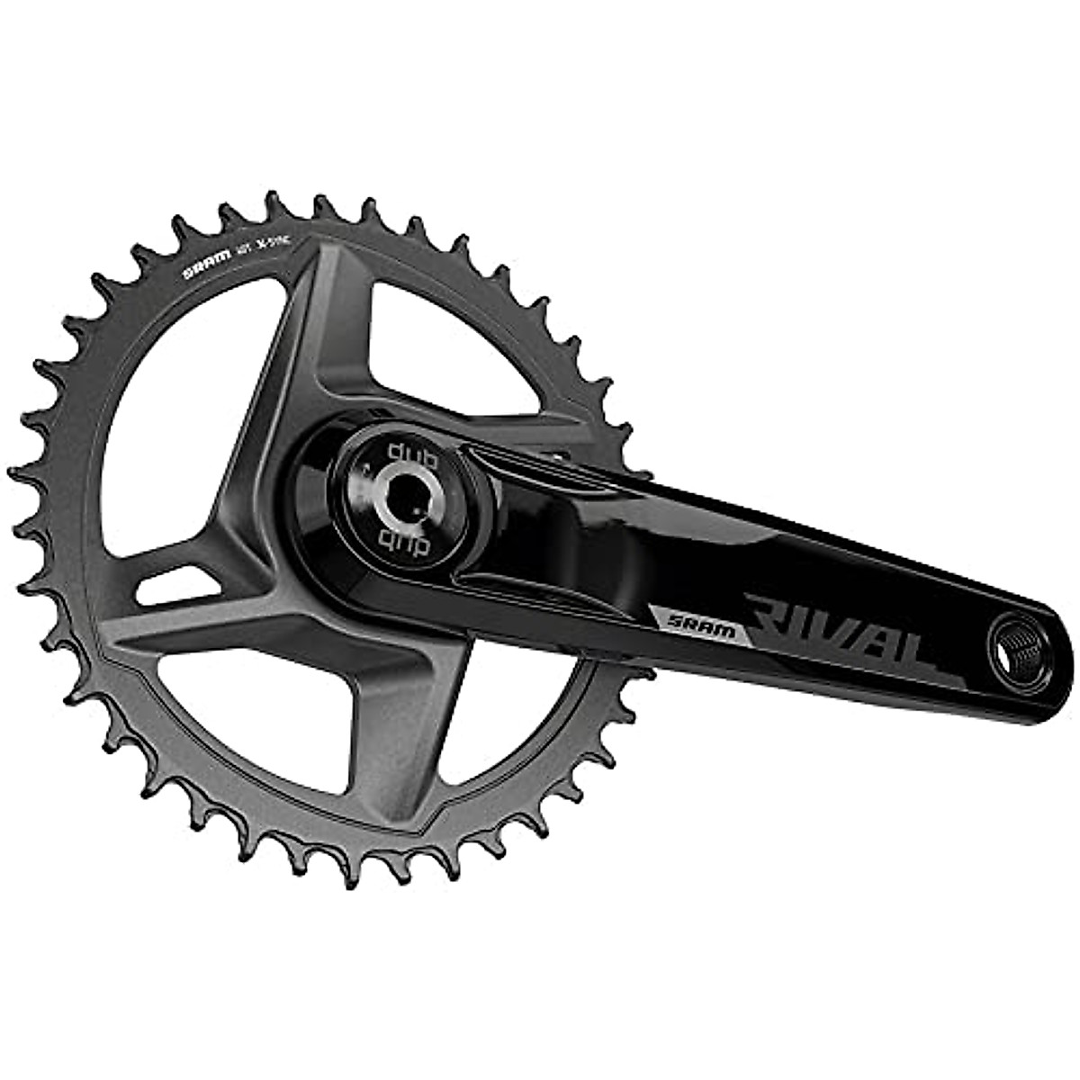 SRAM Rival 1 AXS Wide Crankset - 170mm, 12-Speed, 46t, 8-Bolt Direct Mount, DUB Spindle Interface, Black, D1