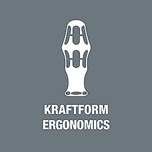 Wera 05074710001 Kraftform 7445 Hexagon Torque Screwdriver, 1/4" Head, 2.5-11.5"/lbs Variable Torque Adjustment Range