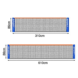 Portable Badminton Net Set for Tennis, Soccer Tennis, Kids Adult Volleyball Training Net Indoor/Outdoor Sports Net for Garden Court Beach Backyard