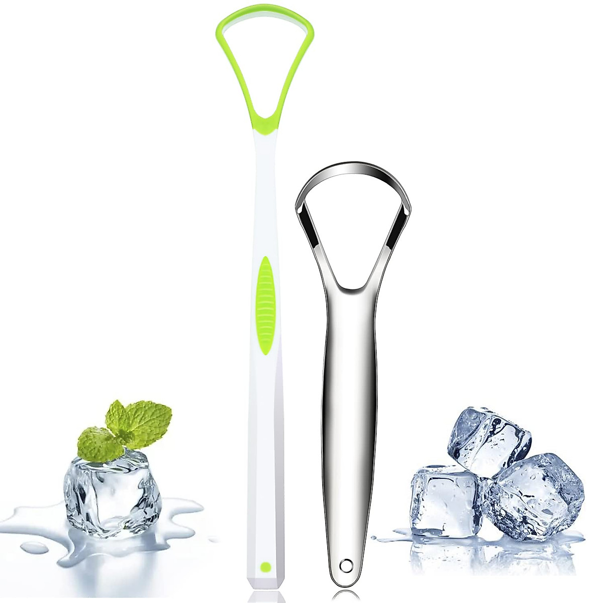New Tongue Scraper, Premium Tongue Cleaner, Keep Oral Hygiene, Metal Tongue Scrapers, BPA Free, Medical Grade Stainless Steel, For Adults Kids, Bad Breath Treatment Tools