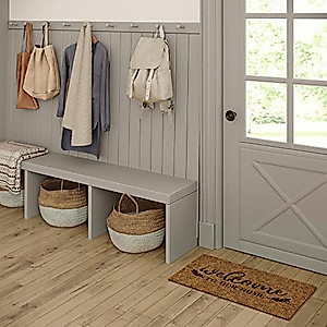 Barnyard Designs ‘Welcome to Our Home’ Doormat Welcome Mat for Outdoors, Large Front Door Entrance Mat, 30x17, Brown